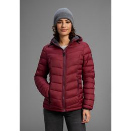 Steppjacke Polarino, Damen, Gr. 38, rot (bordeaux), Web, Obermaterial: 100% Polyamid. Futter: 100% Polyamid. Wattierung: 100% Polyester, eingefasste Kante, Jacken Steppjacke, &Uuml;bergangsjacke f&uuml;r k&uuml;hle Tage, aus leichtem Webmaterial, Topseller