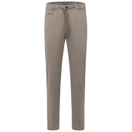 Chinohose Bugatti, Herren, Gr. 34, L&auml;nge 32, beige (40, beige), 88% Polyester, 8% Viskose, 4% Elasthan, unifarben, slim fit, Hosen Chinohose, mit Kordelzug