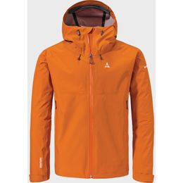 Sch&ouml;ffel Outdoorjacke SCH&Ouml;FFEL "Hiking Jacket Style Cascata MNS", Herren, Gr. 50, gelb (5845, gelb), Oberstoff: Aussenseite: 100% Polyester, Innenseite: 100% Polyester; (Membran: Polyurethan), regular fit, hoch geschlossener Ausschnitt, Jacken Outdoorjacke