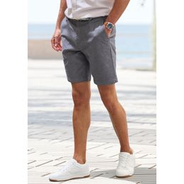 Chinoshorts John Devin "regular-fit", Herren, Gr. 38, N-Gr, grau, Web, Obermaterial: 98% Baumwolle, 2% Elasthan, unifarben, regular fit kurz, Hosen Chinoshorts, Oxford Shorts aus elastischer Baumwolle