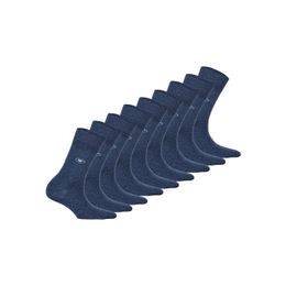 Kurzsocken Tom Tailor "Socken 9er Pack", Damen, Gr. 39-42, blau, Obermaterial: 77% Baumwolle CO. 20% Polyamid PA. 3% Elasthan EL., Socken Kurzsocken