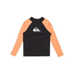 Shirttop Quiksilver "Everyday", Jungen, Gr. 7(121-126cm), schwarz (schwarz, melon), Obermaterial:84% Microfaser, 16% Elasthan;, Tops Shirttop