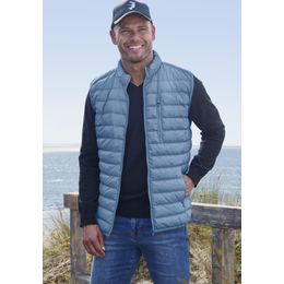 H.I.S. Steppweste H.I.S, Herren, Gr. M (48/50), blau (hell blau), Obermaterial: 100% Polyester. Futter: 100% Polyester, unifarben, Basic, Westen Steppweste, leicht und gut zu verstauen