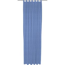 Vorhang WIRTH "Trondheim B", blau (royalblau), B:132cm H:165cm, Polyacryl, Gardinen, Vorhang, nach Ma&szlig;
