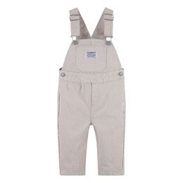 Latzhose LEVI'S KIDS "LVN RAILROAD STRIPE OVERALL", Jungen, Gr. 3M (62), N-Gr, oxfordtan, Web, Obermaterial: 100% Baumwolle, gestreift, regular fit normal, Hosen Latzhose, for Boys, Baumwoll-Qualit&auml;t