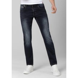 Regular-fit-Jeans Timezone "Regular GerritTZ", Herren, Gr. 30, L&auml;nge 30, blau, 99% Baumwolle 1% Polyester, lang, Jeans Regular-fit-Jeans