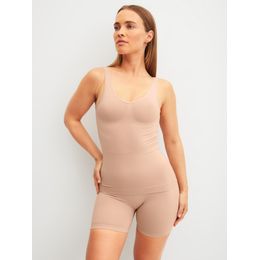 Lange Unterhose Calida "Seamless Shape", Damen, Gr. M (44/46), rose teint, Single Jersey, Obermaterial: 85% Polyamid, 15% Elasthan, k&ouml;rpernah, Unterhosen Lange Unterhose, mit hohem Bund und flachem Abschluss