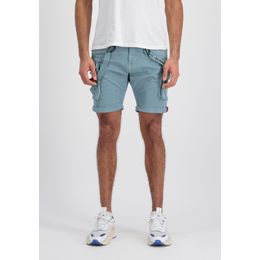 Shorts Alpha Industries "Utility Short", Herren, Gr. 34, Normalgr&ouml;&szlig;en, bunt (graublau), Obermaterial: 98% Baumwolle, 2% Elastan, Hosen Shorts