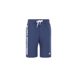 Sweatshorts Alpha Industries "Big Letters Short", Herren, Gr. S, Normalgr&ouml;&szlig;en, blau (new navy), Obermaterial: 80% Baumwolle, 20% Polyester, Hosen Sweatshorts
