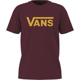 T-Shirt Vans "MNVansCLASSIC", Herren, Gr. M, burgundy, spi, Jersey, Obermaterial: 100% Baumwolle, Rundhals, Shirts T-Shirt, mit Markenlabel