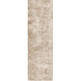 Hochflor-L&auml;ufer Bruno Banani "Dana Teppich, Kundenliebling" Gr. 12, beige, B:80cm H:30mm L:250cm, Kunstfaser, Teppiche, Hochflor-L&auml;ufer, Br&uuml;cke, uni, weich, Mikrofaser, Diele, Flur, Wohnzimmer, Schlafzimmer