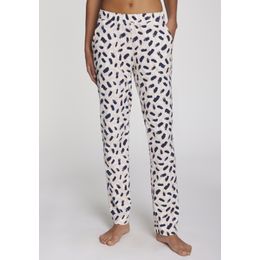 Pyjamahose s.Oliver, Damen, Gr. 48/50, N-Gr, rosa, gemustert, Single Jersey, Obermaterial: 50% Baumwolle, 50% Viskose, gemustert, Basic lang, Hosen Pyjamahose, mit sch&ouml;nem Alloverdruck