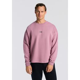 Sweatshirt HUGO BLUE "Naviu", Herren, Gr. L, rosa (schwarz pink656), Sweatware, Obermaterial: 100% Baumwolle, regular fit h&uuml;ftlang, Rundhals, B&uuml;ndchen, Sweatshirts Sweatshirt, mit R&uuml;ckendruck