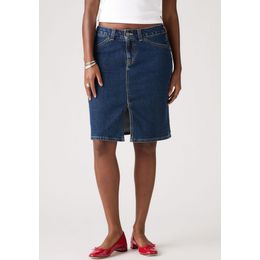 Levi's Jeansrock LEVI'S "LOW MIDI SKIRT ME", Damen, Gr. 29, longer days no dp, Denim/Jeans, Obermaterial: 98% Baumwolle, 2% Elasthan, normal knielang, R&ouml;cke Jeansrock, mit Schlitz f&uuml;r mehr Bewegungsfreiheit