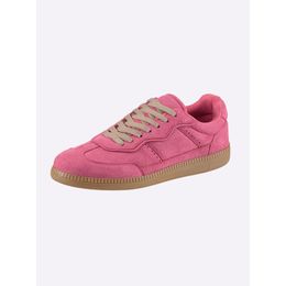 Sneaker Heine, Damen, Gr. 38, rosa (pink), Synthetik, Schuhe Sneaker