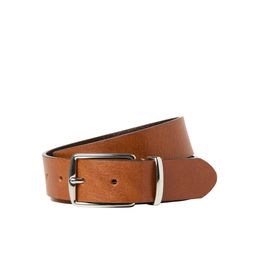 Jack & Jones Lederg&uuml;rtel JACK & JONES "JACPRAGUE LEATHER BELT NOOS", Herren, Gr. 85, braun (cognac), Leder, unifarben, G&uuml;rtel Lederg&uuml;rtel