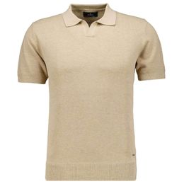Rundhalspullover Ragman, Herren, Gr. 56, beige (beige, melange), Feinstrick, 100% Baumwolle, Pullover Rundhalspullover
