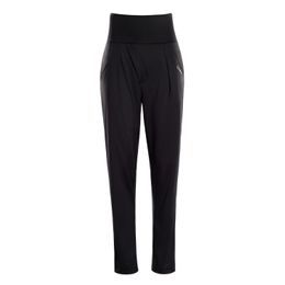 Sporthose WINSHAPE "Functional Light HP103", Damen, Gr. XS, Normalgr&ouml;&szlig;en, schwarz, 80% Polyester, 20% Elasthan, Hosen Sporthose, High Waist Baggy Pants mit Core-Bund