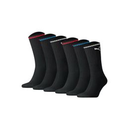 Kurzsocken Puma "Socken 6er Pack", Damen, Gr. 43-46, schwarz, Obermaterial: 76% Baumwolle CO. 21% Polyester PES. 2% Elastodien ED. 1% Elasthan EL., Socken Kurzsocken