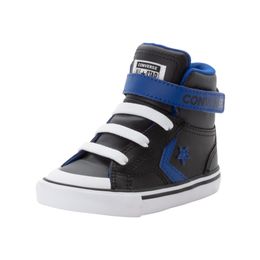 Sneaker Converse "PRO BLAZE STRAP LEATHER EASY ON", M&auml;dchen, Gr. 22, wei&szlig; (schwarz, blau, wei&szlig;), Leder, Schuhe Sneaker
