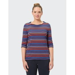 T-Shirt Joy Sportswear "SHIRT VALENTINA", Damen, Gr. 38, blau (blauberry stripes), Obermaterial: 95% Baumwolle, 5% Elasthan, Shirts T-Shirt