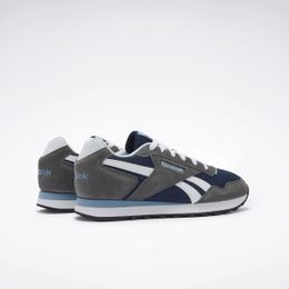 Sneaker Reebok CLASSIC "REEBOK GLIDE", Herren, Gr. 37,5, wei&szlig; (vector navy, grau 5, wei&szlig;), Leder, Synthetik, Textil, Schuhe Sneaker