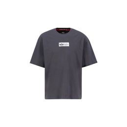 T-Shirt Alpha Industries "Metal Plate T-Shirt", Herren, Gr. XL, grau (vintage grau), Obermaterial: 100% Baumwolle, Shirts T-Shirt