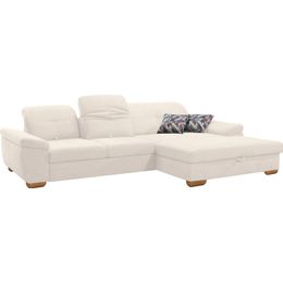 Ecksofa Alina "Nadira", wei&szlig; (wei&szlig; xbo 1), B:271cm H:91cm T:199cm, Struktur fein XBO (90% Polyester, 10% Polyamide);Chenille GCP (100% Polyester), Sofas, Ecksofa, wahlweise mit Bettfunktion und Stauraum