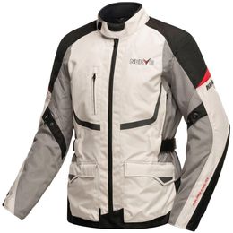Nerf Motorradjacke NERVE "Outback" Gr. S, schwarz (hellgrau, wei&szlig;, schwarz), Jacken, Herren, S, Obermaterial: 100% Polyester. Miedereinsatz: 100% Polyester, Motorradjacke, herausnehmbares Thermofutter
