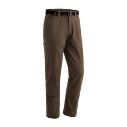 Outdoorhose Maier Sports "Nil Winter", Herren, Gr. 58, Normalgr&ouml;&szlig;en, braun (dunkelbraun), 90% Polyamid, 10% Elasthan, Hosen Outdoorhose, Herren Winter Wanderhose, Funktionshose mit Netzinnenfutter