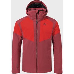 Sch&ouml;ffel Outdoorjacke SCH&Ouml;FFEL "Ski Jacket Kanzelwand M", Herren, Gr. 48, rot (2925, rot), Oberstoff : 100% Polyester (Membran: Polyurethan) Futter : 100% Polyester Futter Seitenteile: 84% Nylon 16% Elasthan Wattierung : 100% Polyester, regular fit, hoch geschlossener Ausschnitt, Jacken Outdoorjacke