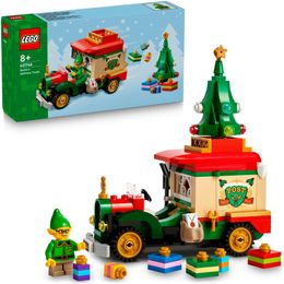 Konstruktionsspielsteine Lego "Lieferwagen des Weihnachtsmanns (40746), Lego Iconic", bunt, Spielbausteine, Kinder, Kunststoff, Konstruktionsspielsteine, Made in Europe