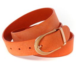 Lederg&uuml;rtel Anthoni Crown, Damen, Gr. 80, orange, Leder, unifarben, G&uuml;rtel Lederg&uuml;rtel, Pflanzlich gegerbter Vollrindlederg&uuml;rtel