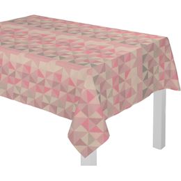 Tischdecke Adam "Bio Bel" Gr. 2, rosa, B:130cm L:220cm, Bio-Baumwolle, Tischdecken, Tischdecke, aus 100% Bio-Baumwolle