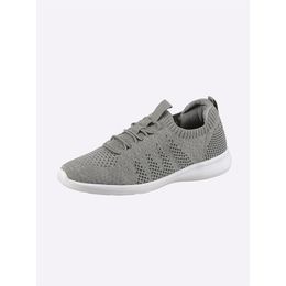 Sneaker Heine, Damen, Gr. 42, grau, Textil, Schuhe Sneaker