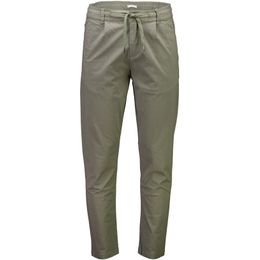 Chinohose LINDBERGH, Herren, Gr. XL, N-Gr, gr&uuml;n (army), Web, Obermaterial: 98% Baumwolle, 2% Elasthan, unifarben, regular fit kn&ouml;chellang, Hosen Chinohose, im Four-Pocket Style