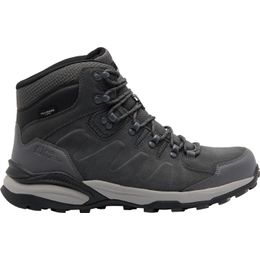Hikingschuh Jack Wolfskin "REFUGIO TEXAPORE MID M", Herren, Gr. UK 12,5 - EU 47,5, Normalschaft, grau (slate), Obermaterial: Leder. Obermaterial 2: Textilmaterial. Futter: Polyester, Schuhe Hikingschuh