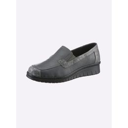 Slipper CLASSIC, Damen, Gr. 38, grau, Leder, Schuhe Slipper