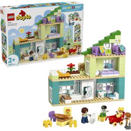 Konstruktionsspielsteine Lego "Modernes Familienhaus mit Figuren &ndash; 3-in-1-Set (10470)", bunt, Spielbausteine, Kinder, Kunststoff, Konstruktionsspielsteine, Lego DUPLO Town; Made in Europe