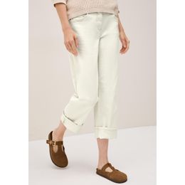 Straight-Jeans Cecil, Damen, Gr. 29, L&auml;nge 28, light beige, Denim/Jeans, Obermaterial: 81% Baumwolle, 17% Polyester, 2% Elasthan. Futter: 52% Polyester, 48% Baumwolle, unifarben, straight fit kn&ouml;chelfrei, Jeans Straight-Jeans, im Five-Pocket Style