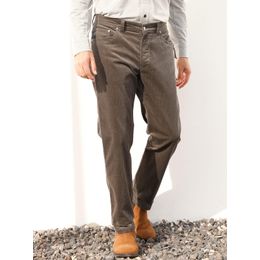 Br&uuml;hl 5-Pocket-Hose BR&Uuml;HL, Herren, Gr. 54, Normalgr&ouml;&szlig;en, schlamm, gepunktet, 98% Baumwolle, 2% Elasthan, unifarben, Hosen 5-Pocket-Hose
