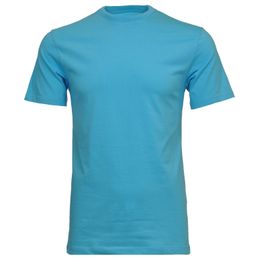 Longshirt Ragman, Herren, Gr. 106, blau (aqua, 745), Baumwolle, Rundhals, Shirts Longshirt