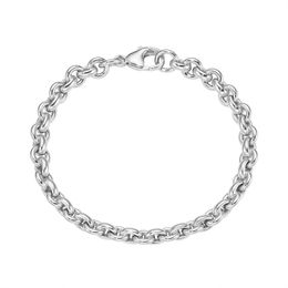 Armband Smart Jewel "Armband Ankerkette, massiv, Silber 925" Gr. 21, silber, Armb&auml;nder, Damen, 21, Silber 925 (Sterlingsilber), Armband