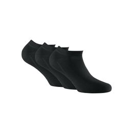 Sneakersocken Rohner Socks "Socken sneaker 3-er pack 3er Pack", Damen, Gr. 43-46, schwarz, Obermaterial: 75% Baumwolle CO. 23% Polyamid PA. 2% Elasthan EL., Socken Sneakersocken