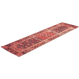 Teppich Tom Tailor HOME "Funky Orient Ghom", rot, B:60cm H:5mm L:230cm, Baumwolle, Kunstfaser, Teppiche, Teppich, Kurzflor, Orient-Optik, Vintage Design, mit Bord&uuml;re, auch als L&auml;ufer