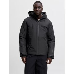 Jack & Jones Outdoorjacke JACK & JONES "JCOFUSION TECHNICAL JACKET SN", Herren, Gr. S, schwarz, Web, Obermaterial: 100% Polyester, unifarben, regular fit normal, Jacken Outdoorjacke