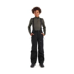 Skihose Killtec "Boys Skihose 242", Herren, Gr. 140, Normalgr&ouml;&szlig;en, schwarz, Obermaterial: 100% Polyester;Futter: 100% Polyester;F&uuml;llung: 100% Polyester, Hosen Skihose, Wasserdichte Skihose mit abnehmbarem Latz und verstellbarem Bund