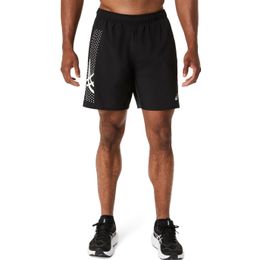 Laufshorts asics "ICON 7IN SHORT", Herren, Gr. M, N-Gr, performance schwarz, Obermaterial: 100% Polyester, Hosen Laufshorts