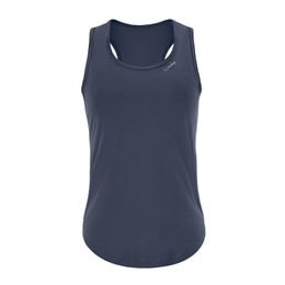 Tanktop WINSHAPE "AET128LS", Damen, Gr. M, grau (anthrazit), 85% Polyester, 15% Elasthan, R&uuml;ckenausschnitt, Tops Tanktop, Functional Soft and Light