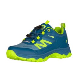 Outdoorschuh Trollkids "KIDS SIRDAL HIKER LOW", Kinder, Gr. 39, petrol, dolphin blau, lime, Synthetik, Textil, mehrfarbig, Schuhe Outdoorschuh, wasserdicht, Topseller